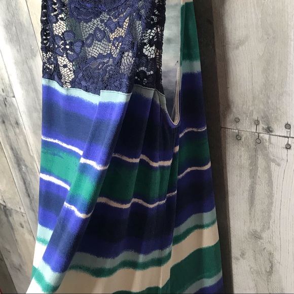 Soma | Dresses | Soma Lace Neck Swing Dress Sea Stripes D22 | Poshmark